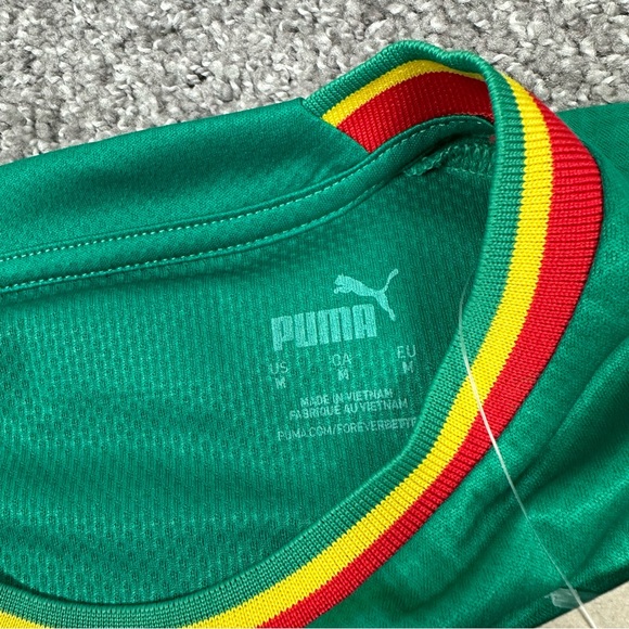 Puma | Shirts | Puma Senegal Away 22223 Mens Soccer Jersey Green Size M ...